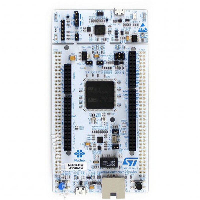 Semiconductor Products STM32 Nucleo-144 development board with STM32F746ZG MCU ST Zio and morpho ...